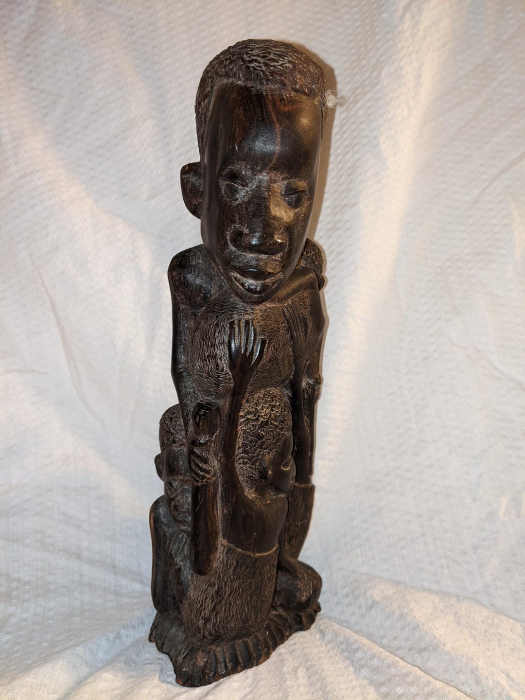 Vintage Family Tree Makonde Tribe Ebony Wood Carving - Etsy