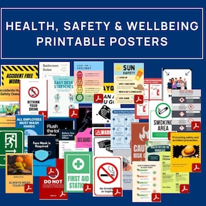 50 Office Posters | Workplace Health and Safety Posters | Safety ...