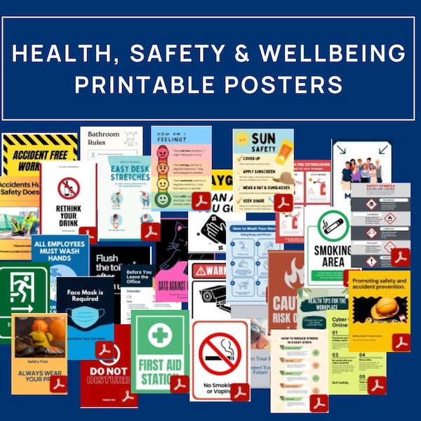 Wellbeing Posters - Etsy UK