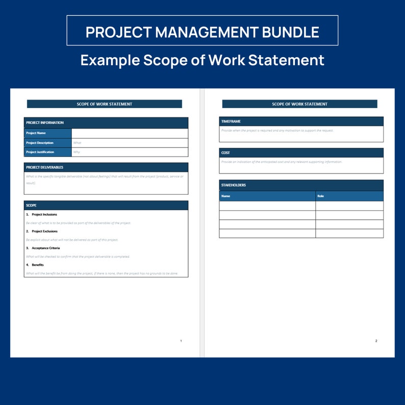 Project Management Templates Bundle | PMP, Budget, Cashflow, Scheduling ...