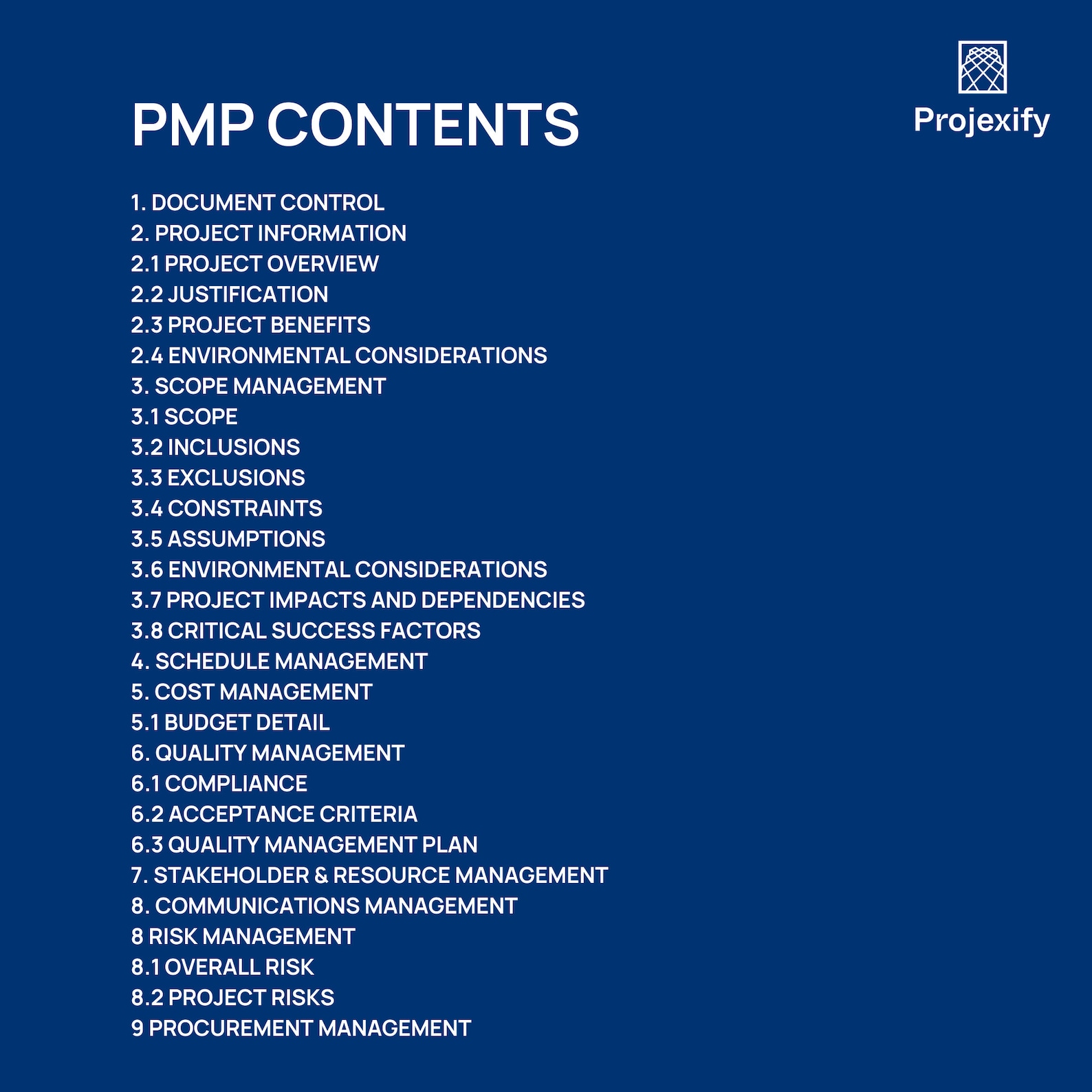 Project Management Plan Template for Project Managers | PMP Template ...