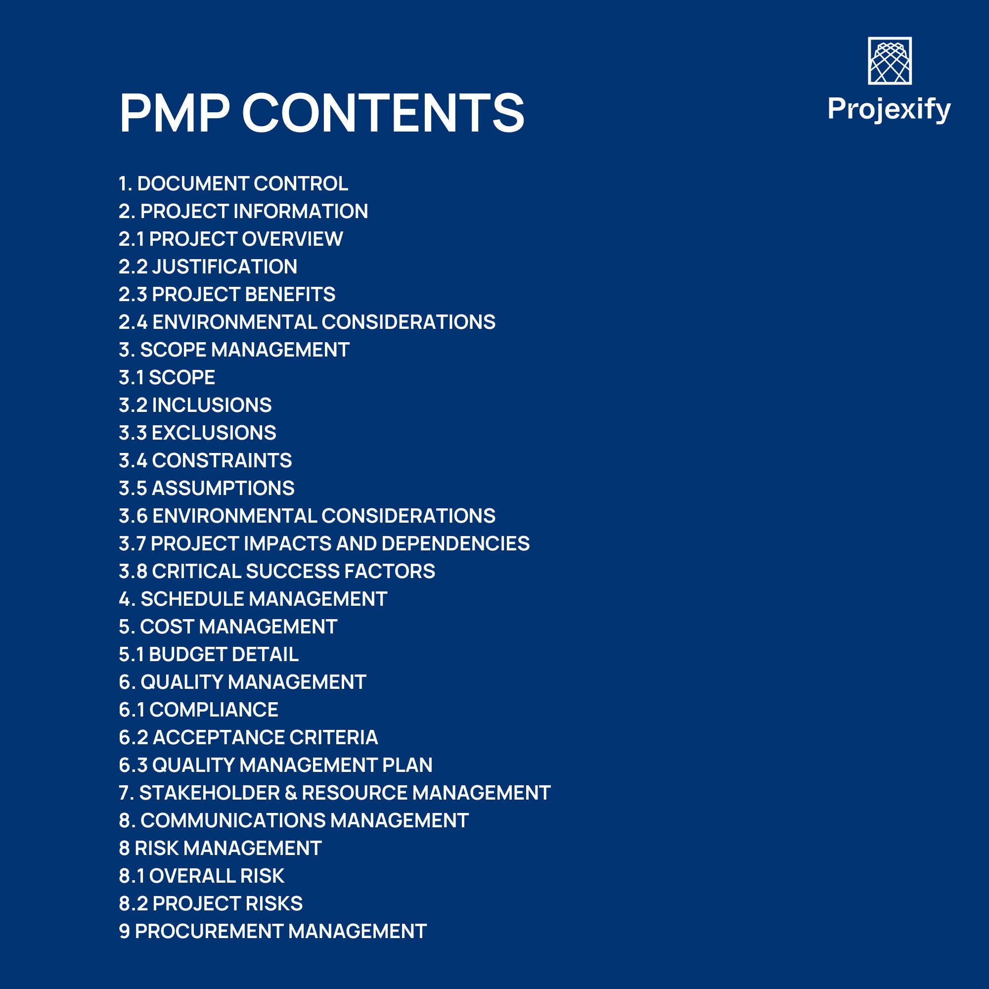 Project Management Plan Template for Project Managers | PMP Template ...