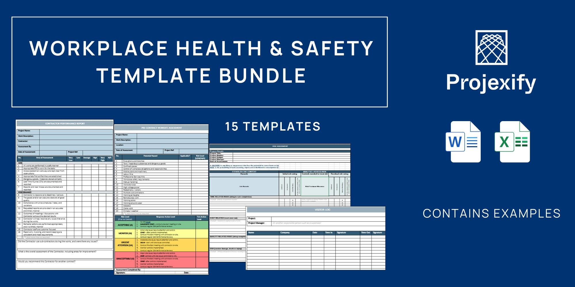 Health and Safety Templates for the Workplace Safety Checklists, Audits ...
