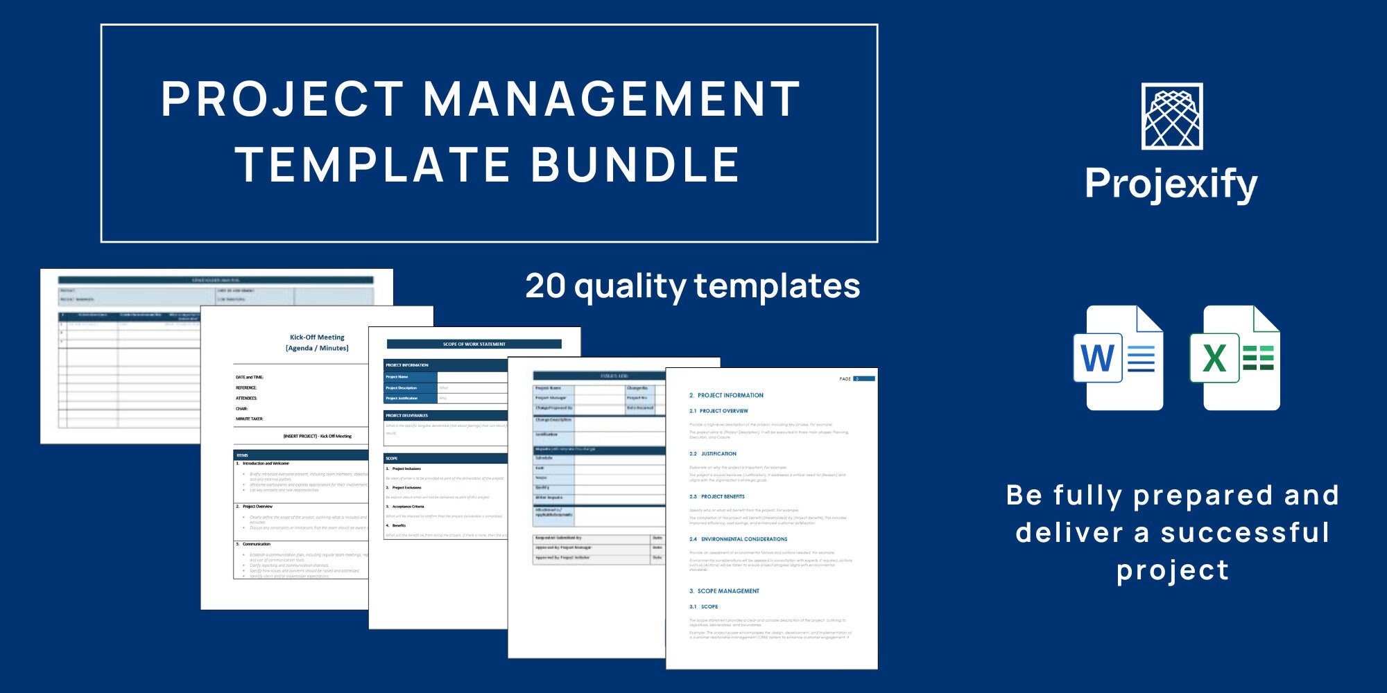 Project Management Templates Bundle PMP, Budget, Cashflow, Scheduling ...