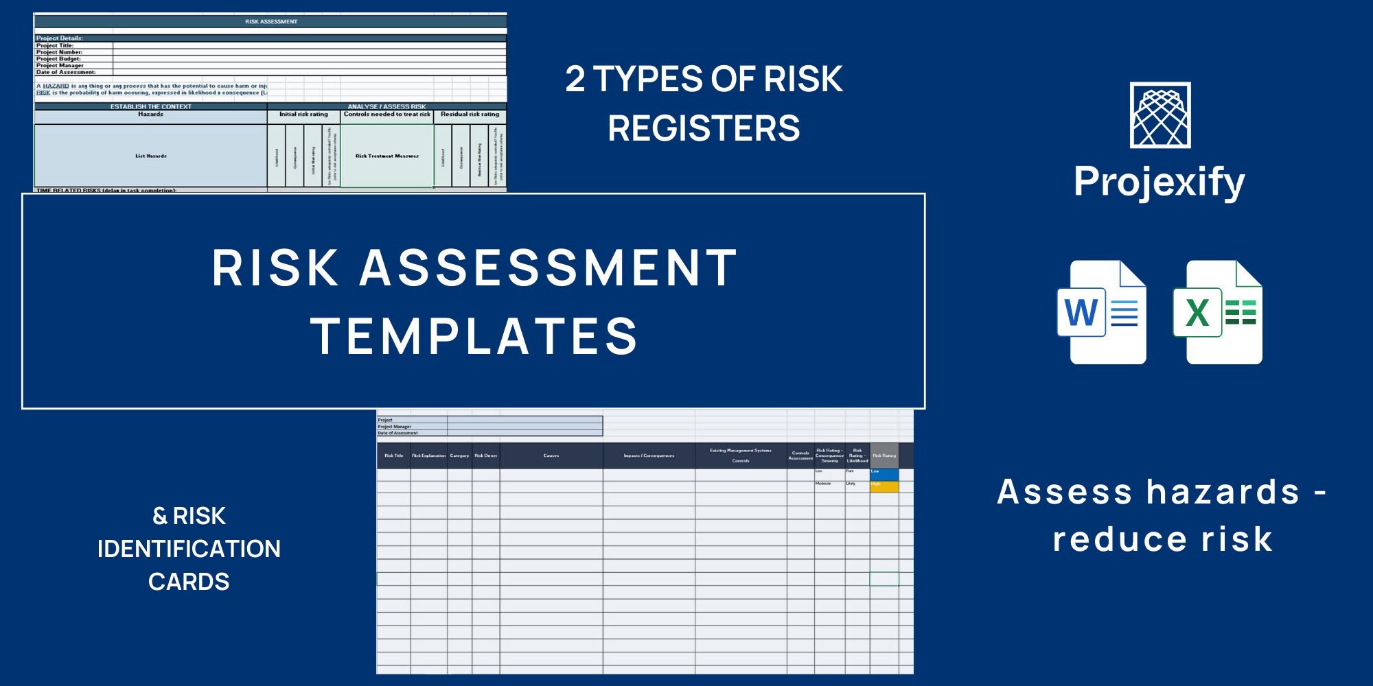 Risk Assessment Template Risk Management Health and Safety Assessment ...