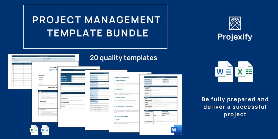 Project Management Templates Bundle | PMP, Budget, Cashflow, Scheduling ...