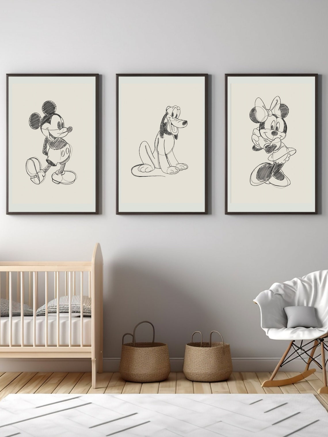 Mickey Mouse and Friends Prints *set of 3* Size: A3 **digital Print - Etsy