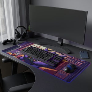 Gengar Pixel Art Gaming Mouse Pad Pokemon Mouse Pad Gaming LED Gift for ...