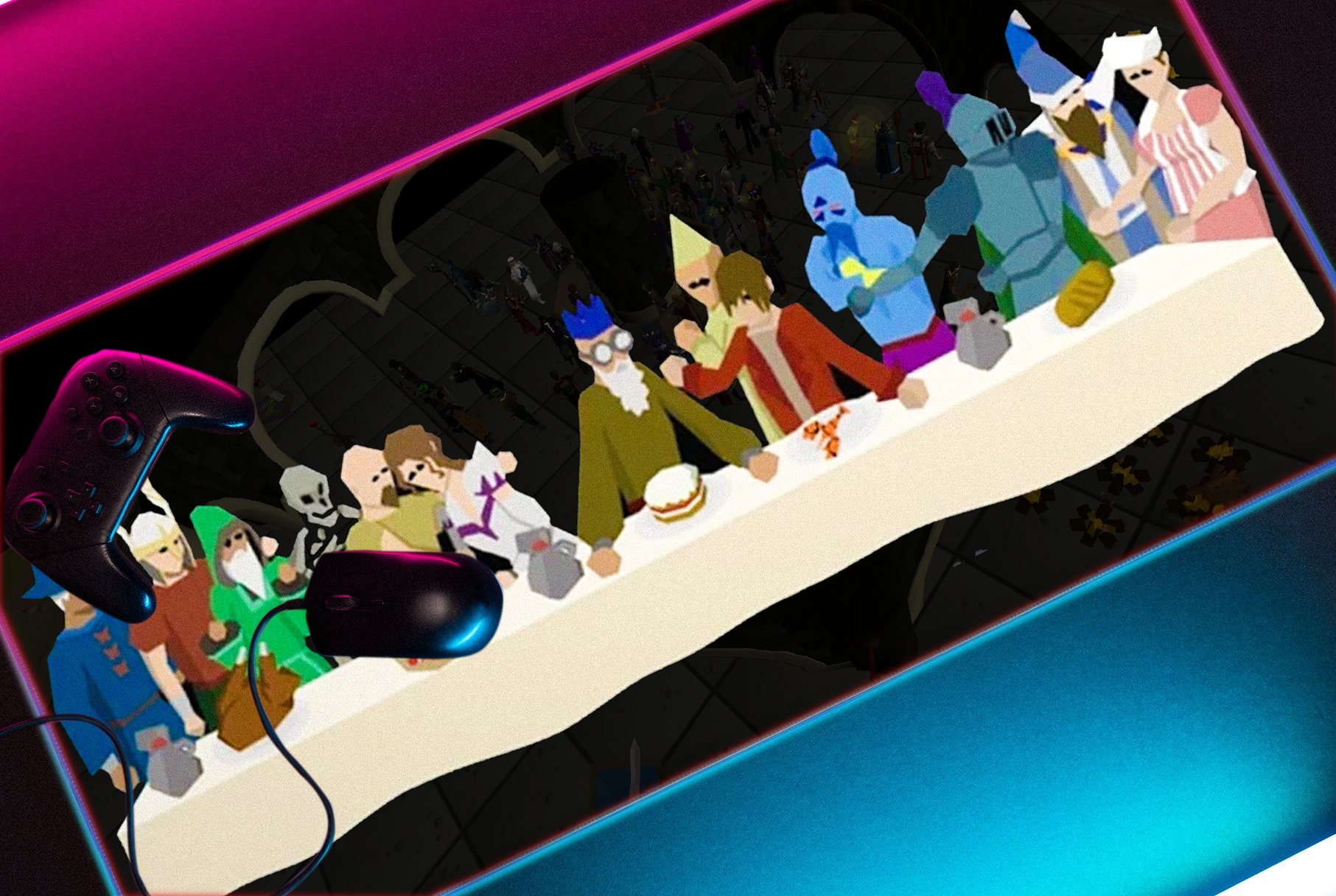 Runescape Mouse Pad Dinner Jesus , Perfect Gift for Runescape Players ...