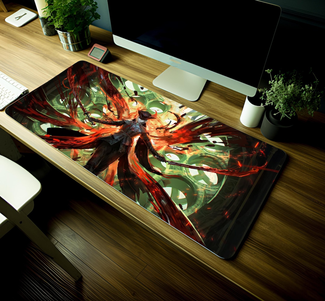 Lady Maria Bloodborne Mouse Pad: Gothic Gaming Desk Mat (LED Option) - Etsy