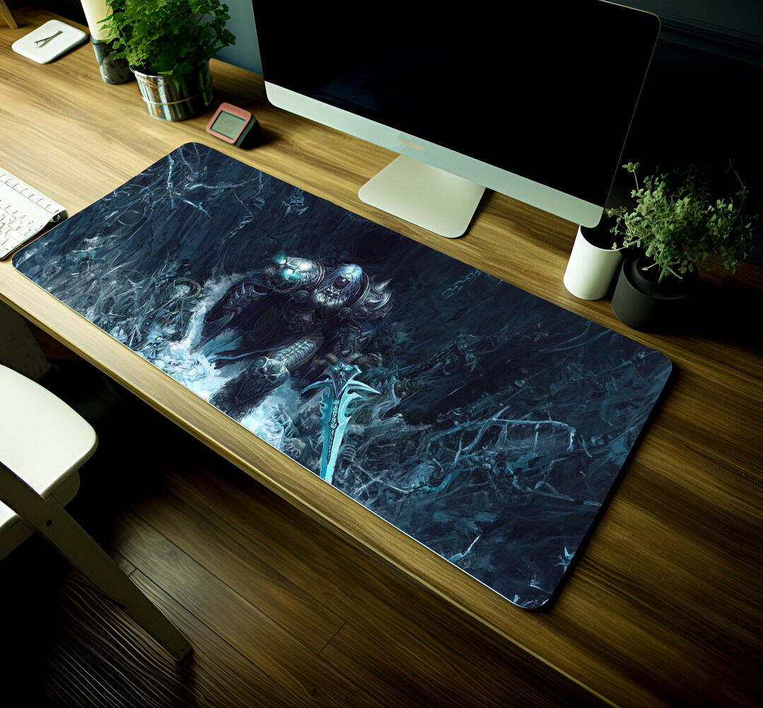 Arthas Menethil World OF Warcraft Mouse Pad and Desk Mat Gaming Lich ...