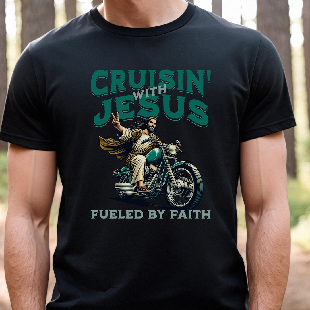 Cruisin' With Jesus Fueled by Faith Shirt Christian Unisex Vintage ...