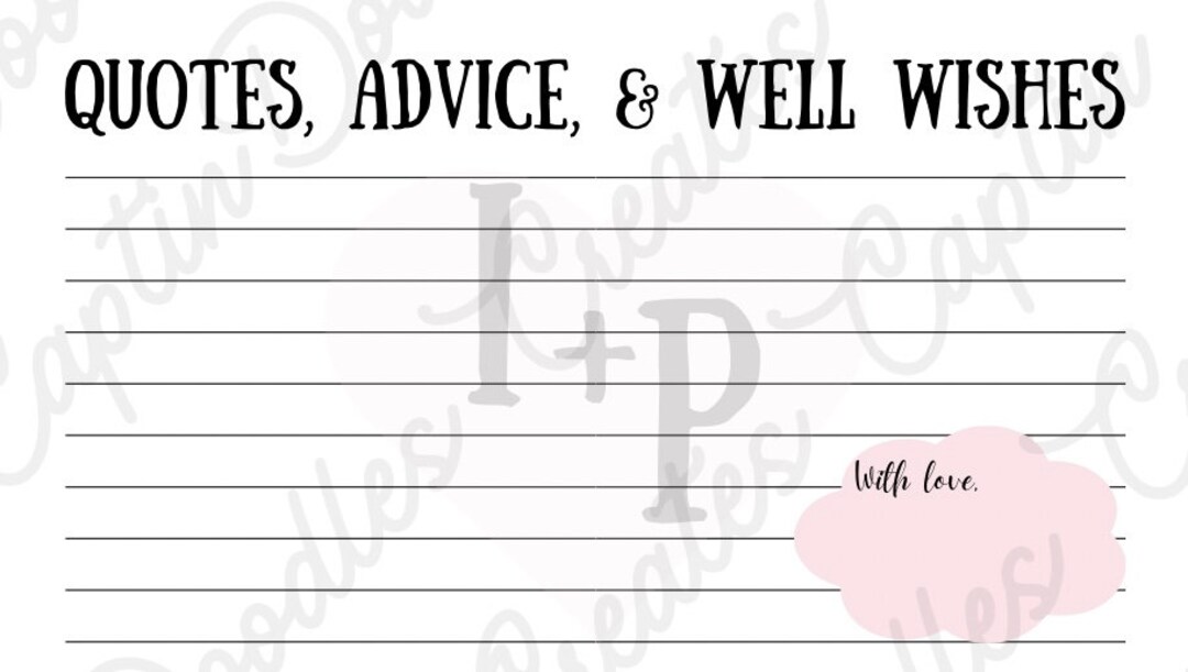 Advice Cards - Etsy