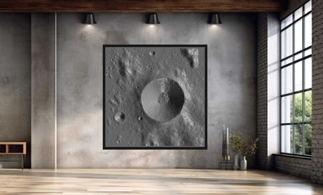 Custom 3D Lunar Surface Sculpture - Etsy