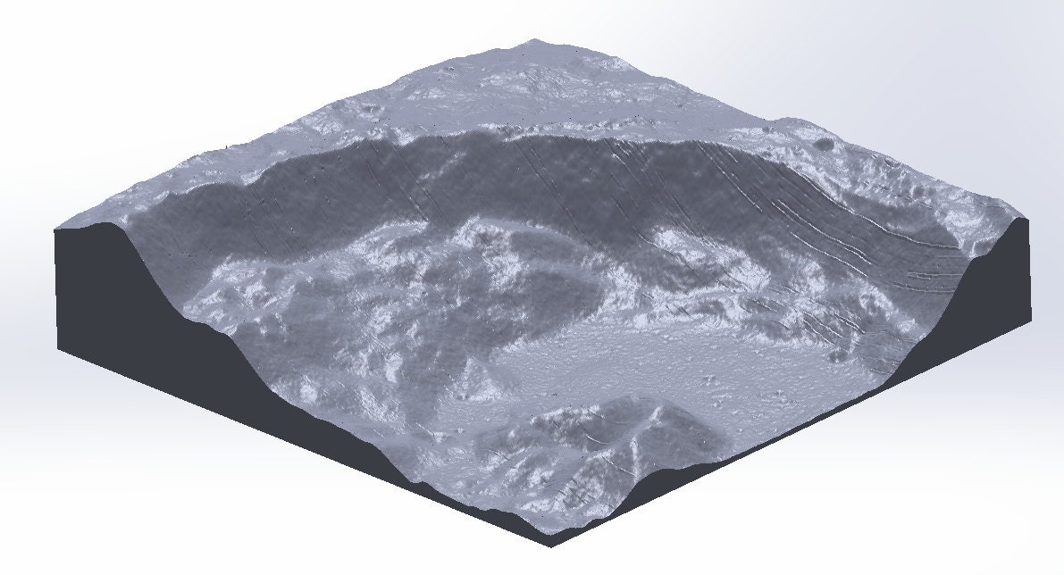 Custom 3D Lunar Surface Sculpture - Etsy