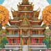 Thai Temple Coloring Page - Instant Download - Grayscale Coloring Page ...