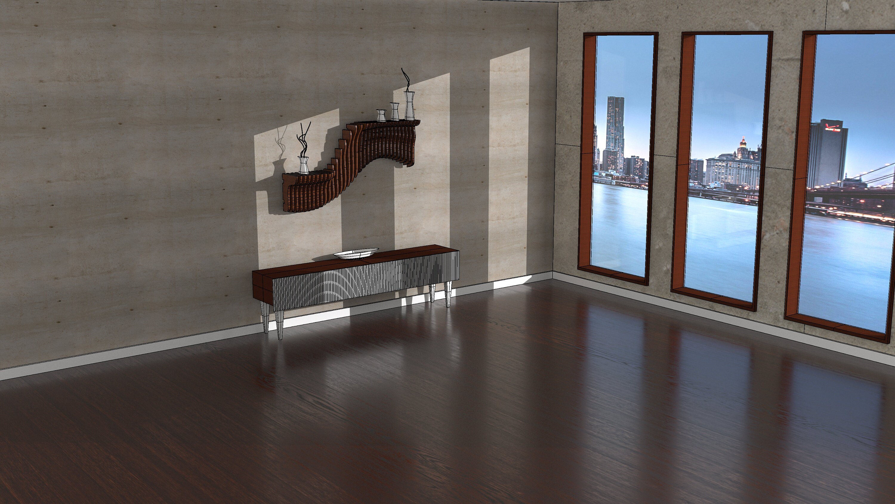 Wall Decor Parametric Wavy Shelf Design RAF101 Digital - Etsy