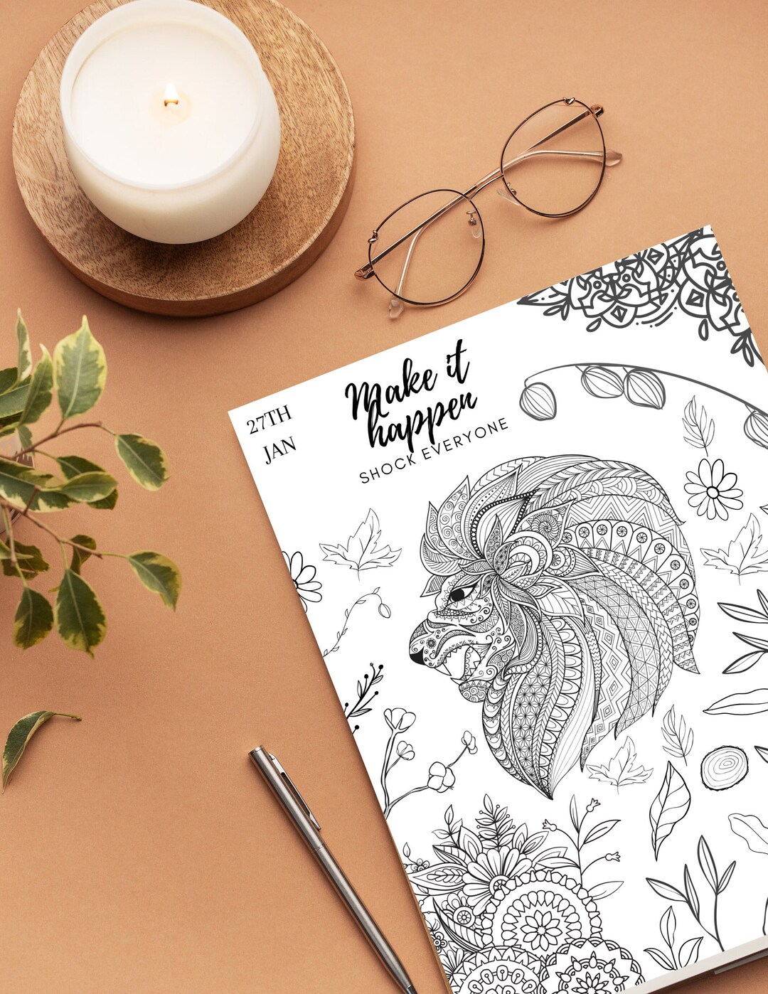 Sobriety Colouring Book, Dry January Colouring Challenge, One Drawing a ...