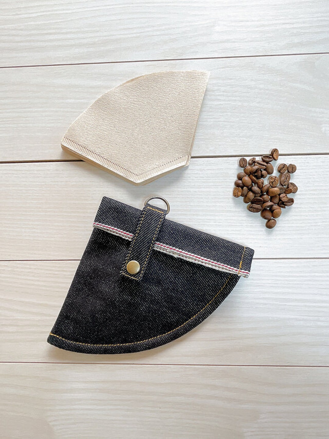 Okayama Denim Coffee Filter Case Camping Outdoor Selvedge Denim - Etsy
