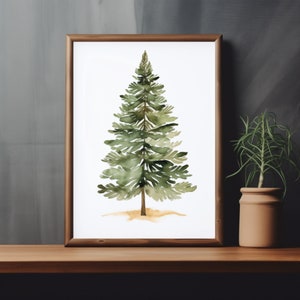 Christmas Printable Wall Art, Christmas Tree Printable, Christmas ...