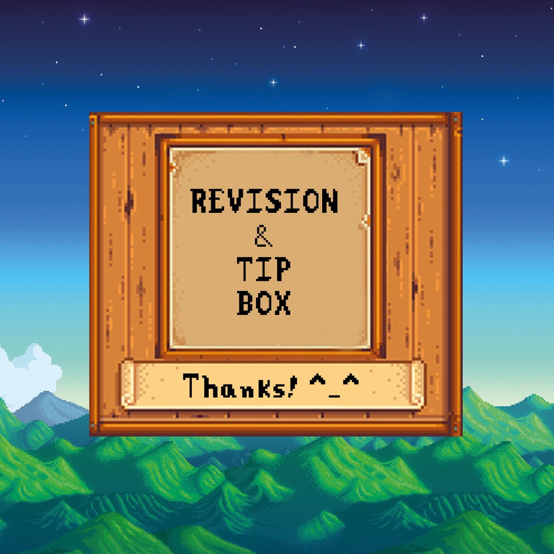 TIPBOX, Extra Revision Request, Custom STARDEW VALLEY Portrait, Custom ...