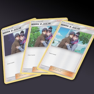Custom Poke Card, Custom POKE Card for Couples, Personalized Poke Cards ...