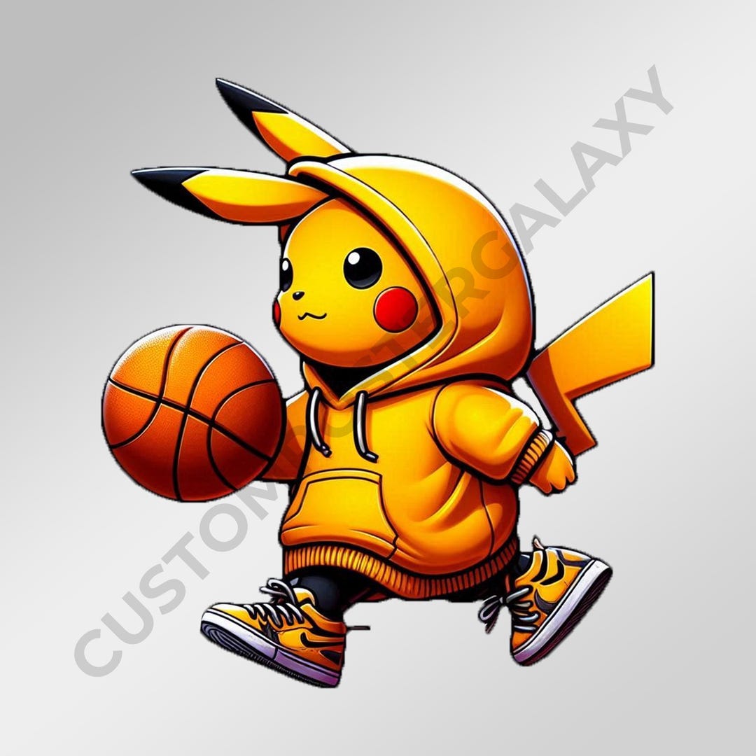 Pikachu Basketball PNG, Pokemon , Pikachu Basketball Party, Pokemone ...