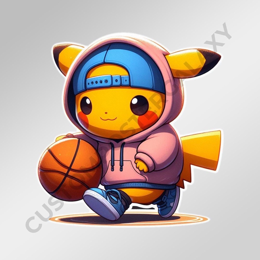 Pikachu Basketball PNG, Pokemon , Pikachu Basketball Party, Pokemone ...