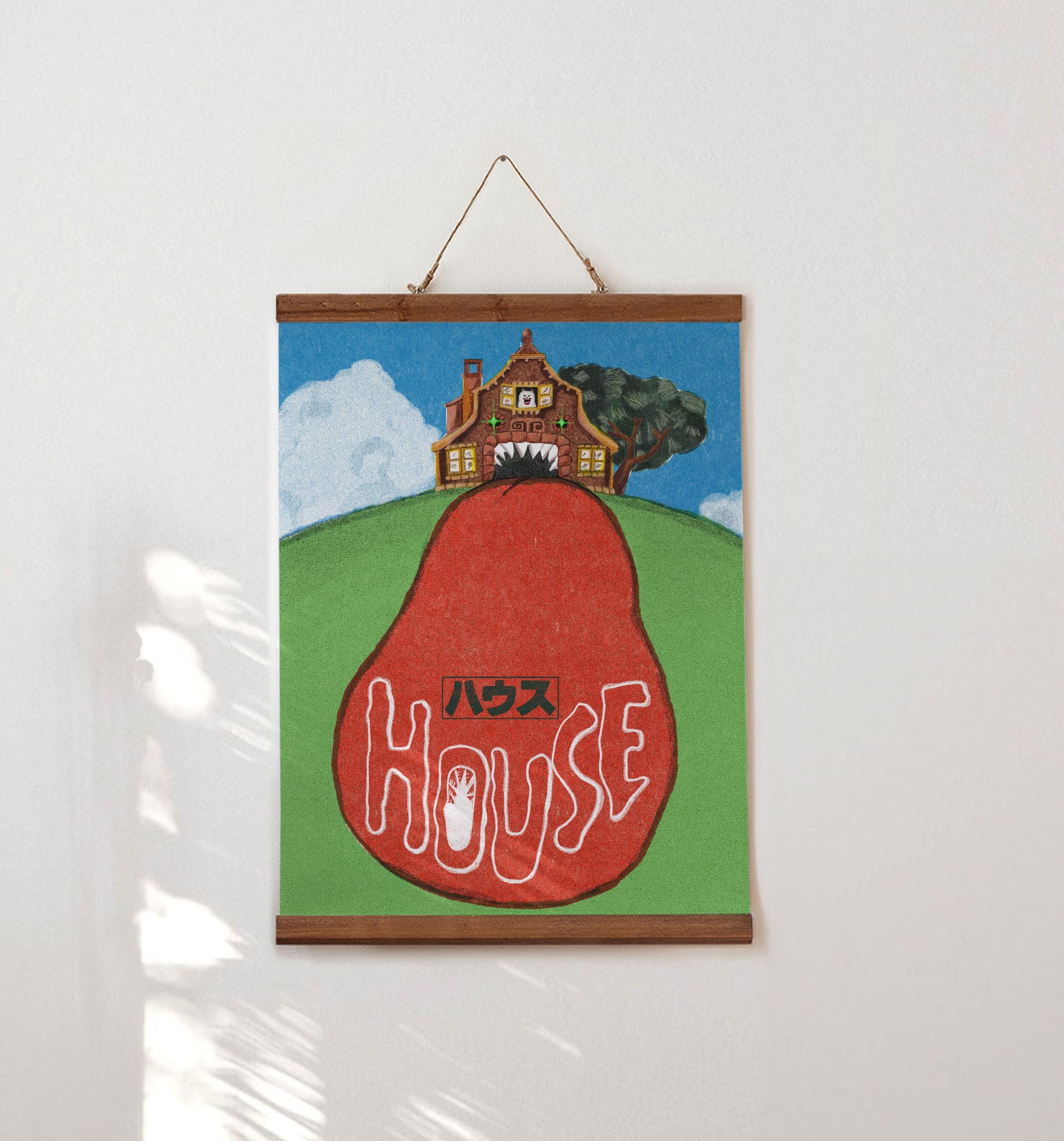 Hausu 1977 Movie Poster Art Print: Japanese Comedy Horror Illustration ...