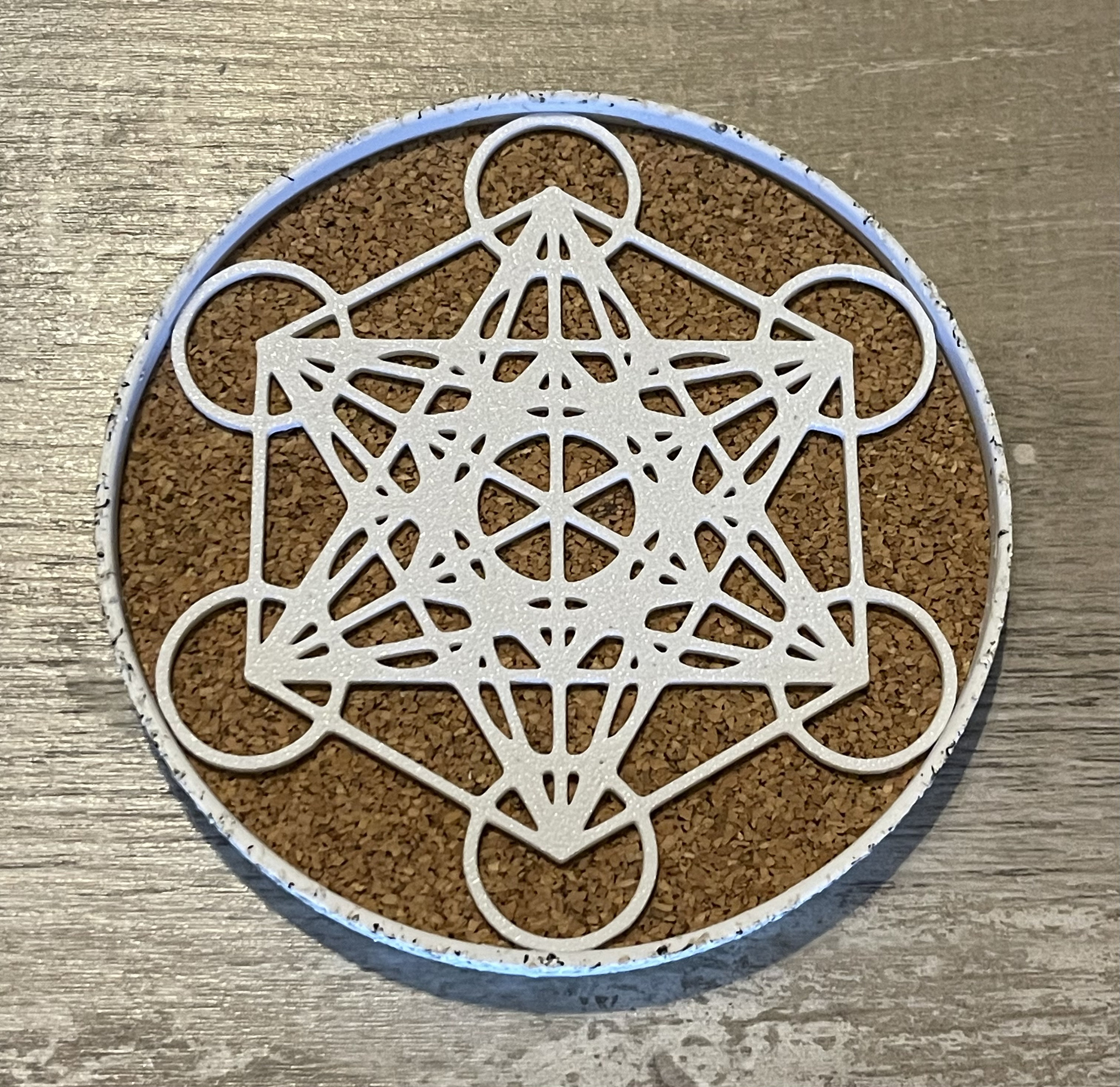 SET OF 4 Sacred Geometry Metatrons Cube Drink Coasters - Etsy