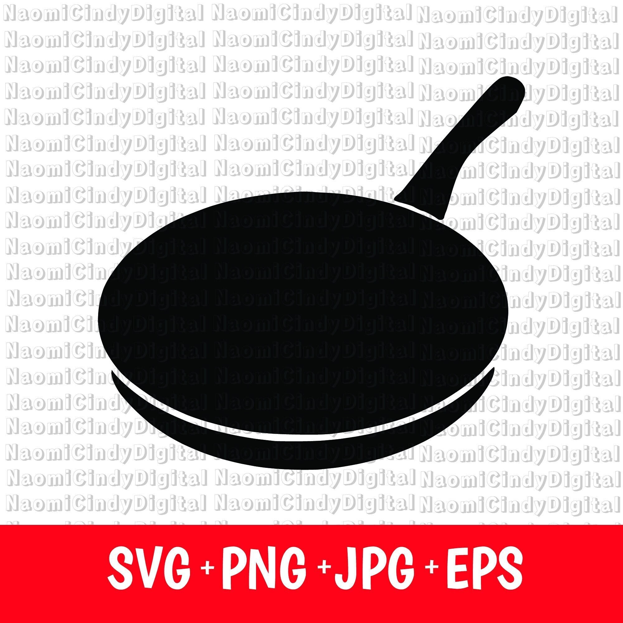 Frying Pan Png Transparent Svg Silhouette, Cooking Chef Pan Clipart ...