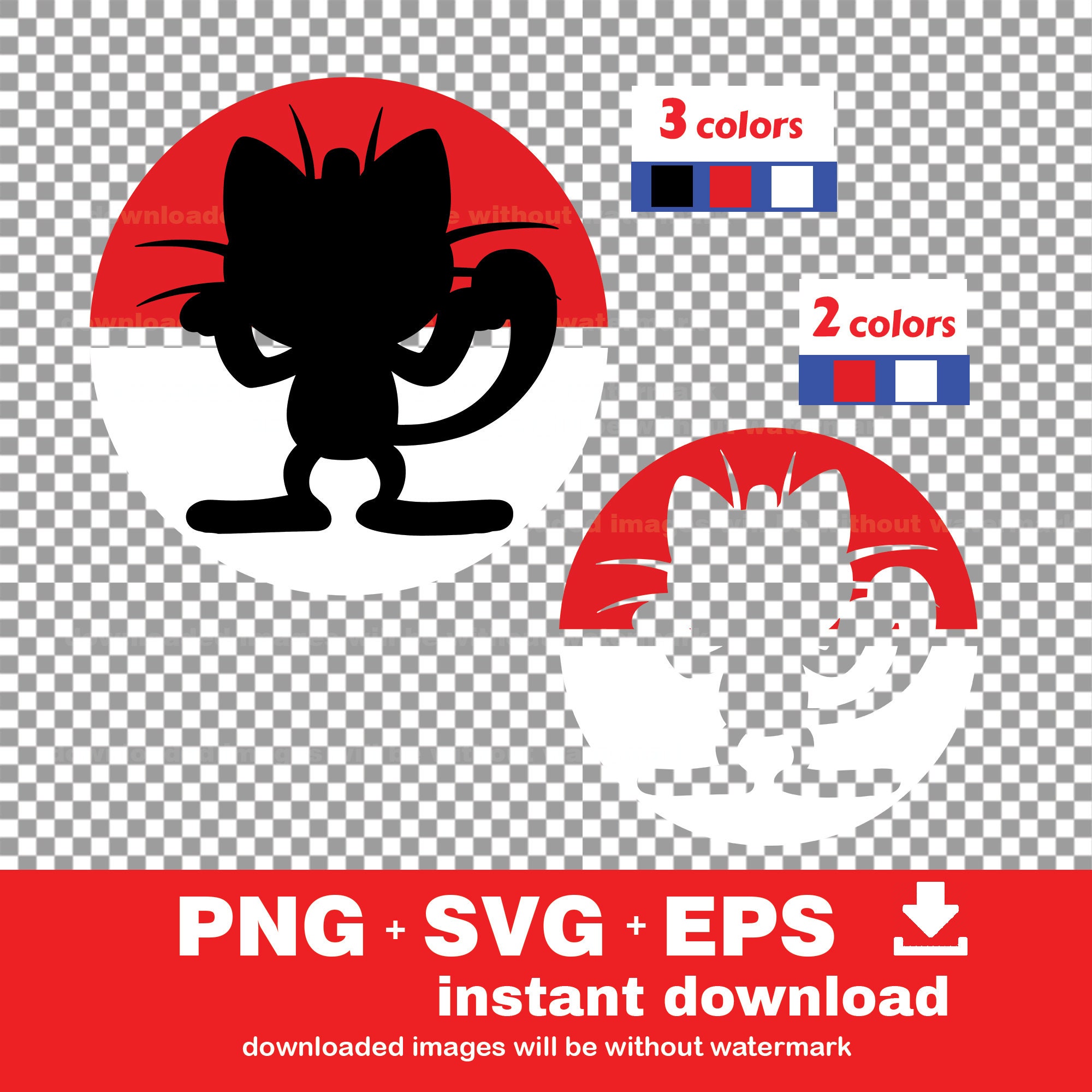 Cat Pokemon Svg Download Pokemone Png Pokeball Meowth Cat Pokemons ...
