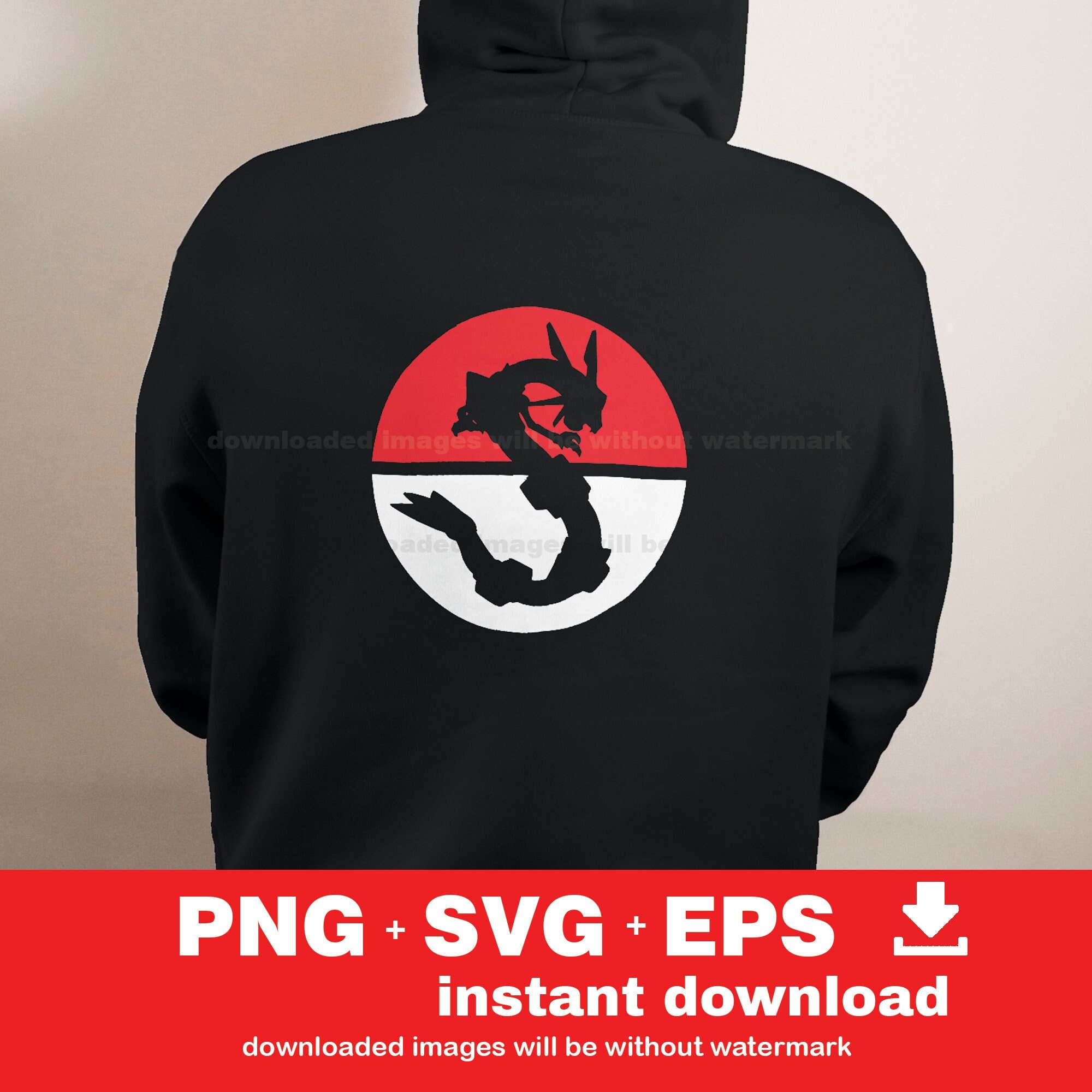 Rayquaza Legendary Pokemon Pokeball Silhouette Dragon Svg Cutting Png ...