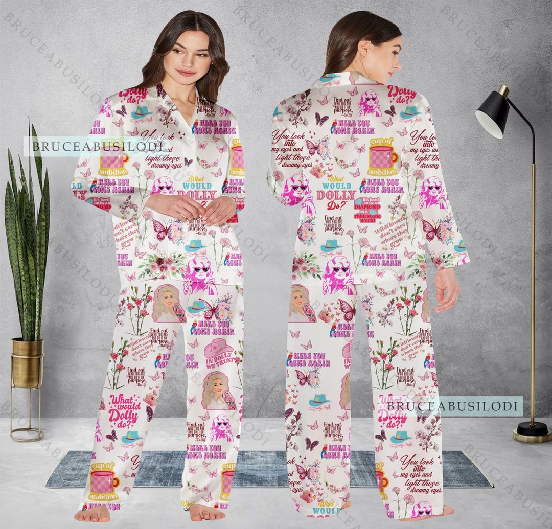 Dolly Parton Pajamas, Dolly Parton Pajamas Set, Dolly Parton Holiday ...