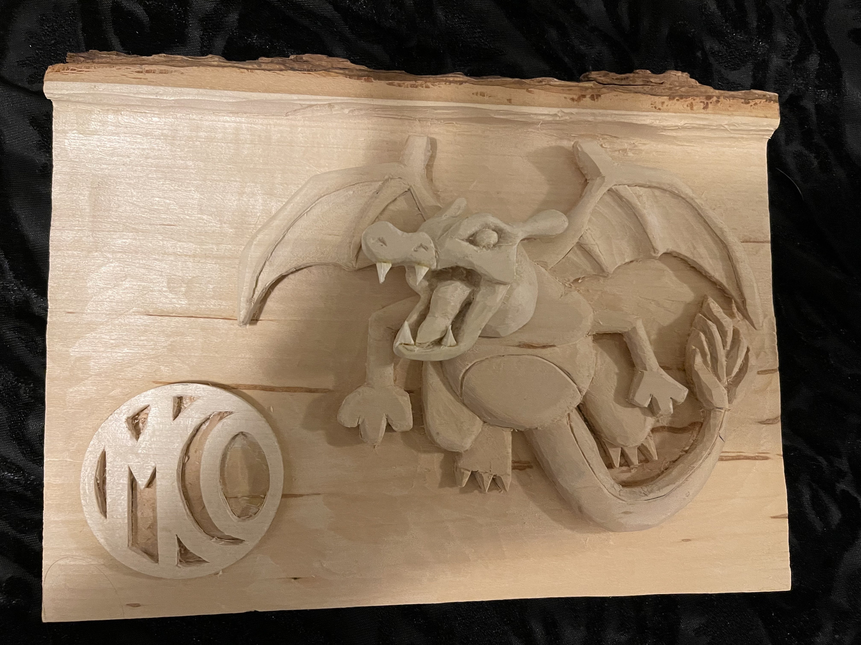 Charizard Pokemon Hand Carved and Your Choice of Wood Burned or Painted ...