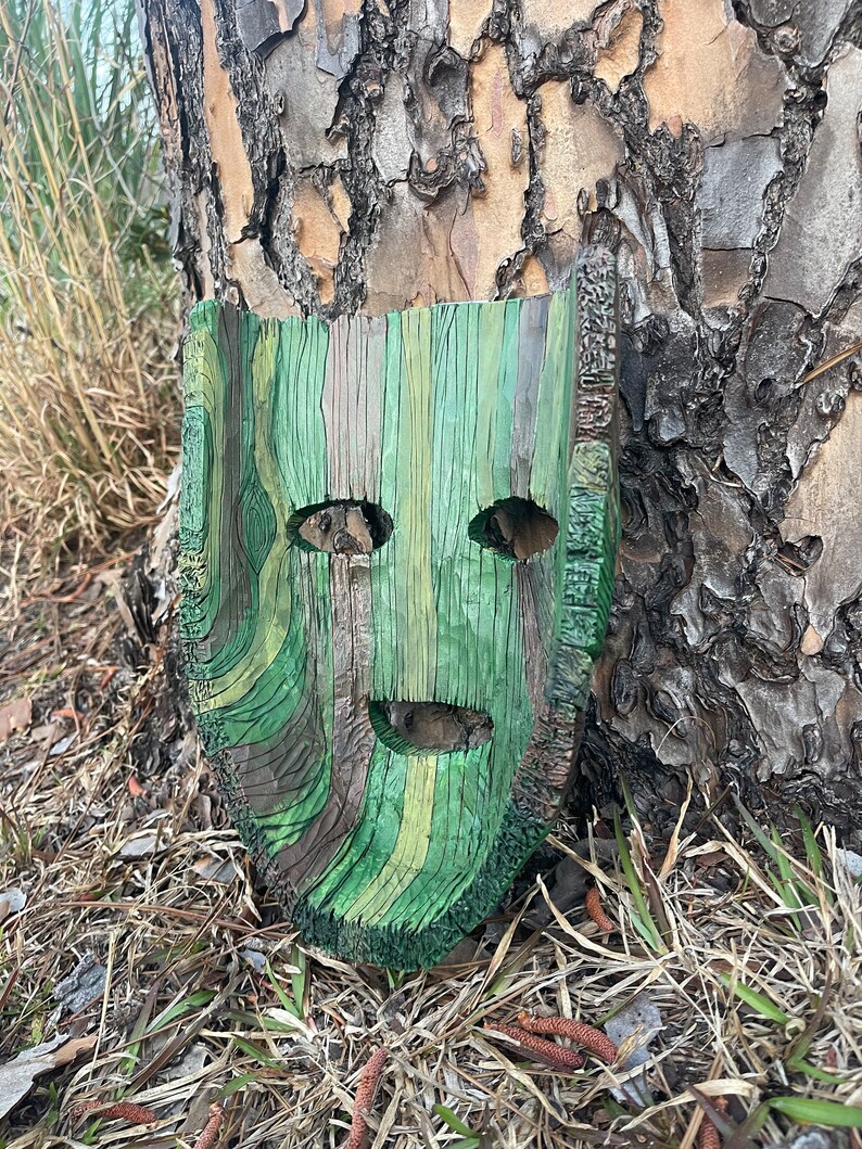 The Mask of Loki From the Movie the Mask hand Carved and Hand Painted ...