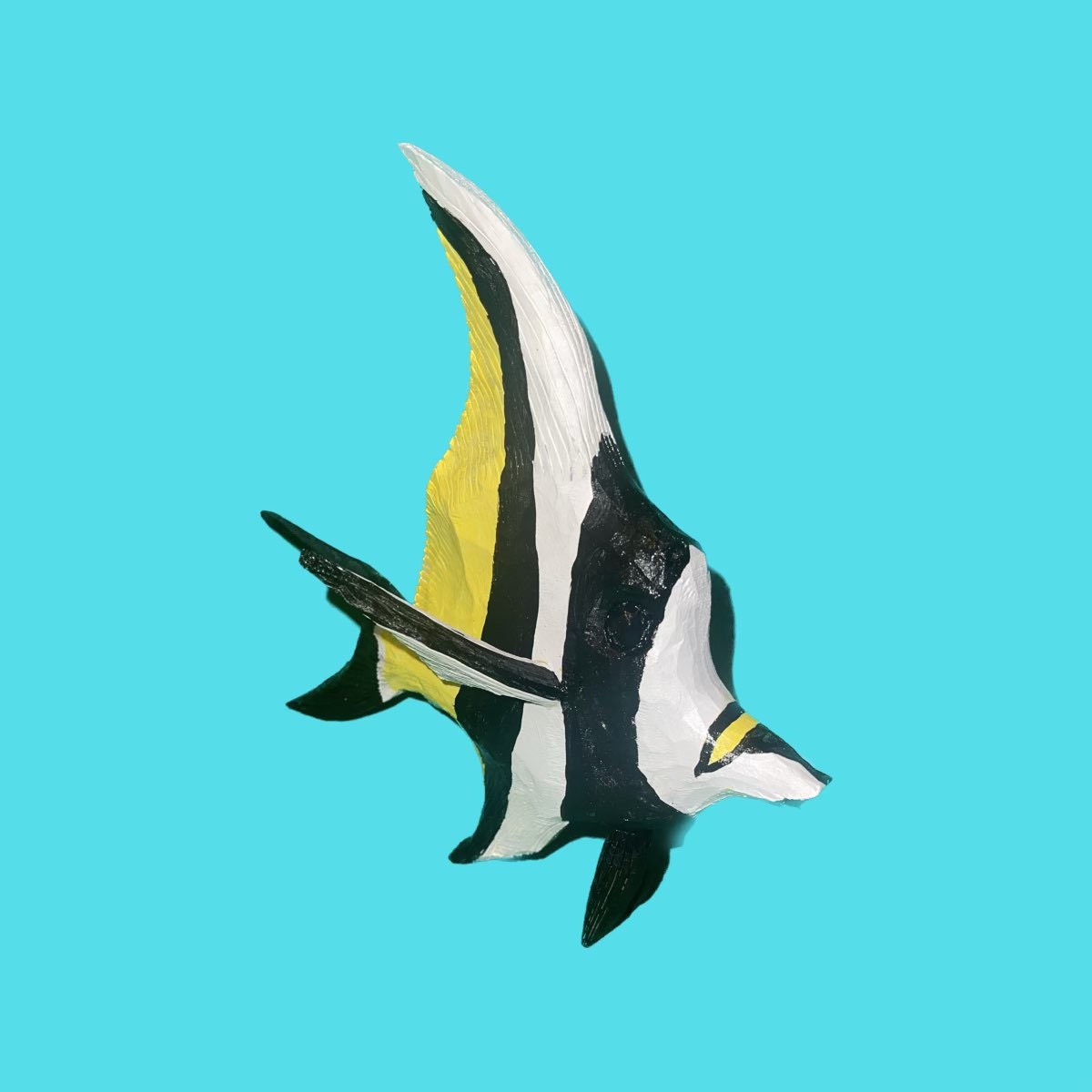 Angel Fish Hand Carved and Painted Great Gift Idea for Nature Lovers - Etsy