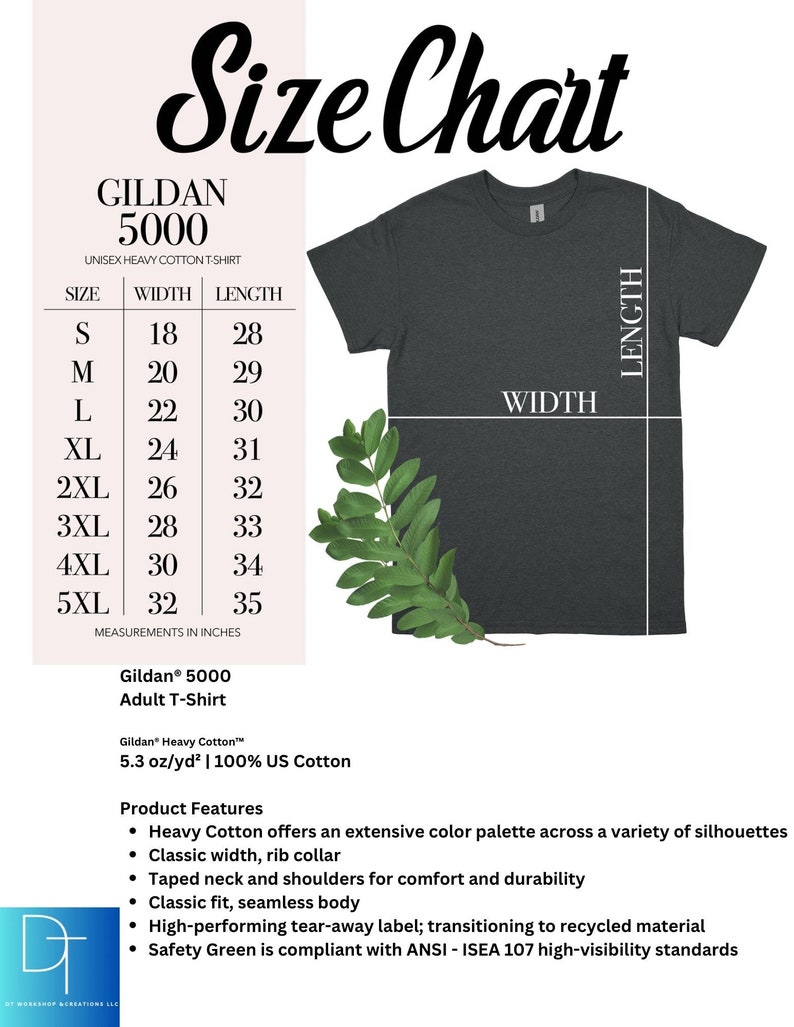 Custom Gildan 5000 T-shirt Order - Etsy