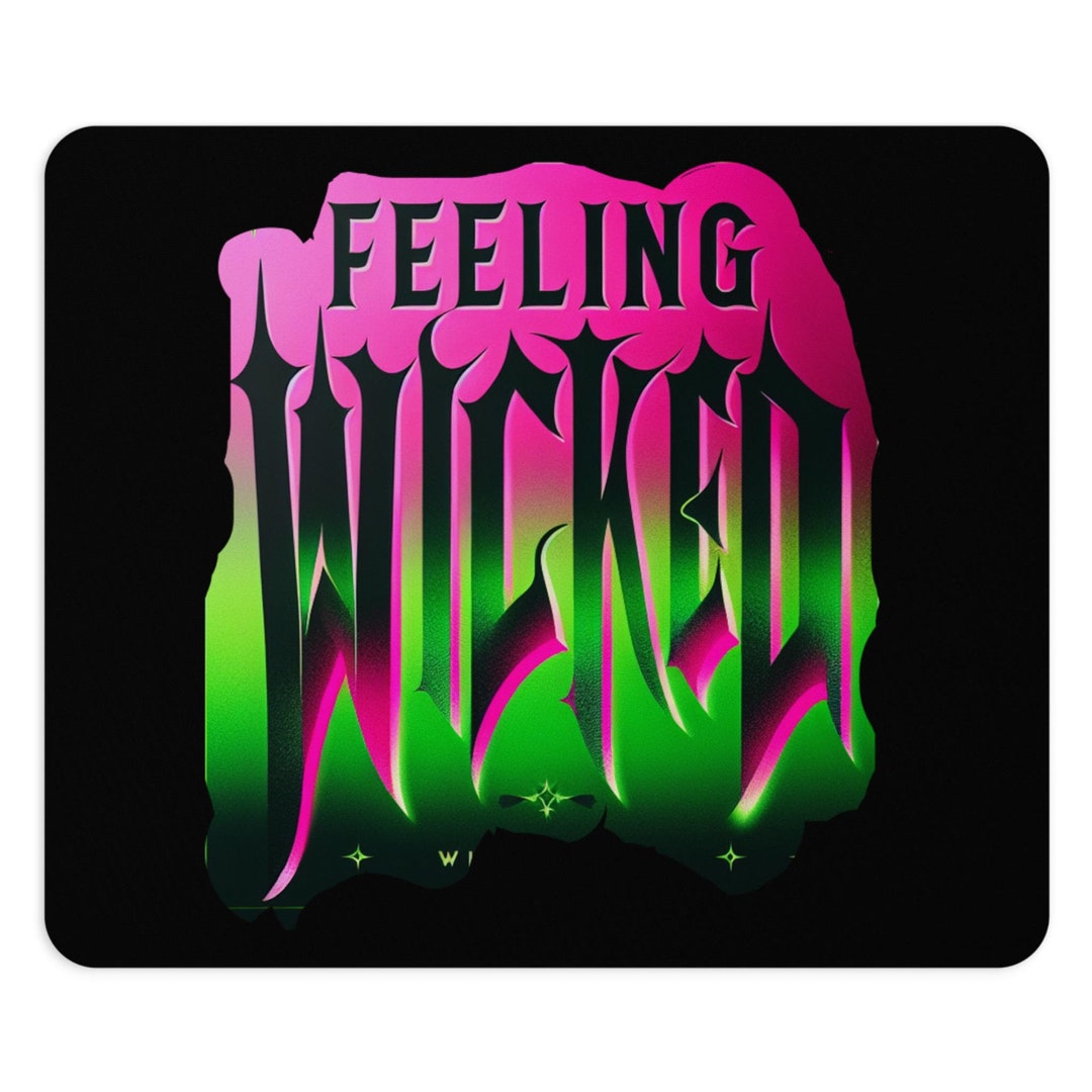 Feeling Wicked Mouse Pad, Colorful Desk Accessory, Gamer Gift, Home ...