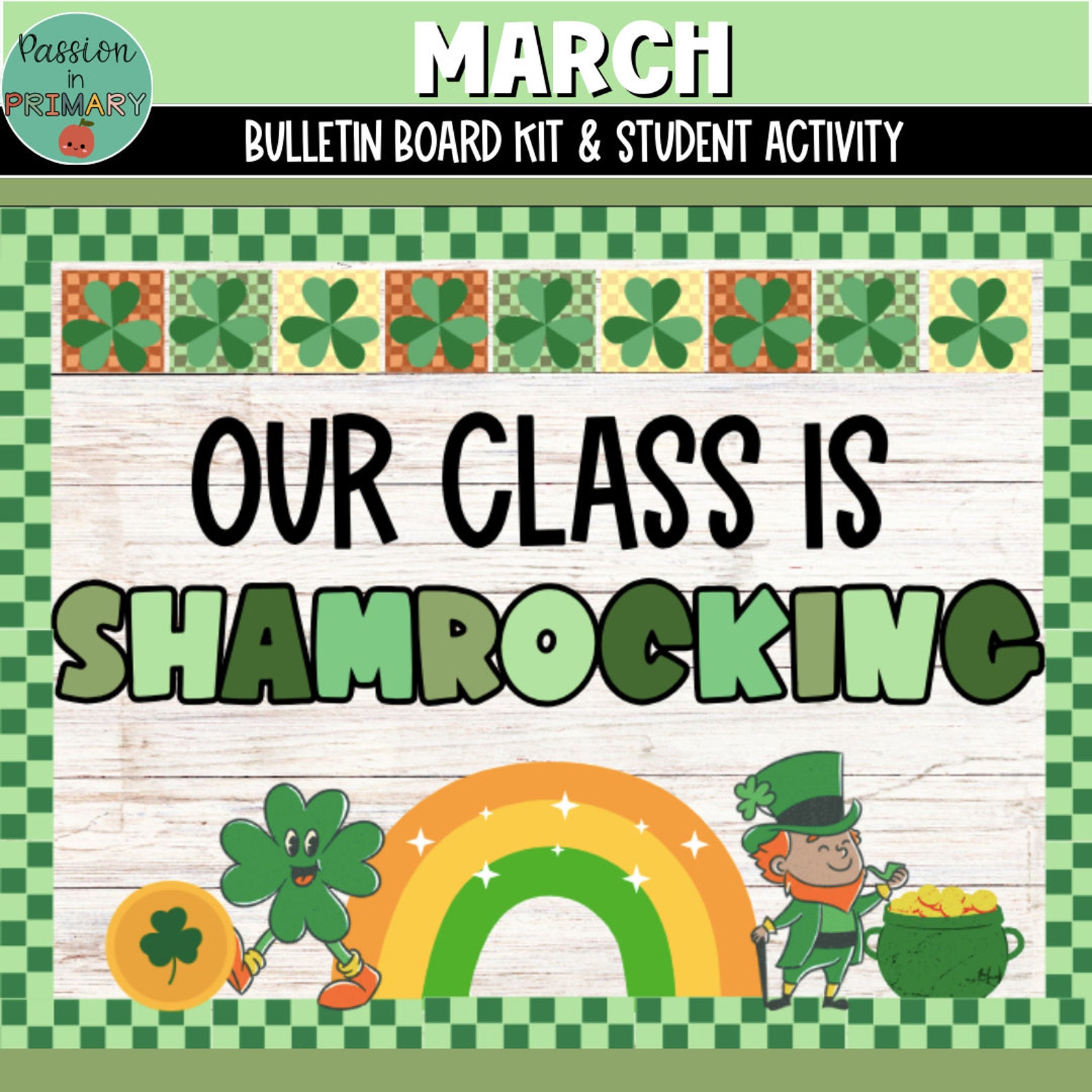 Shamrock Bulletin Board | March Bulletin Board | St. Patrick's ...
