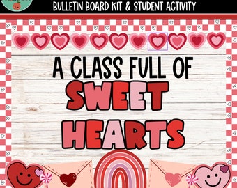 Valentines Bulletin Board | February Bulletin Board Kit | Classroom ...