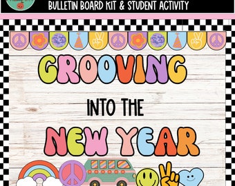 New Years Bulletin Board | January Bulletin Board | Classroom Decor - Etsy
