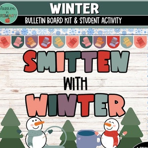 Winter Bulletin Board | Classroom Decor | Winter Bulletin Board Kit - Etsy