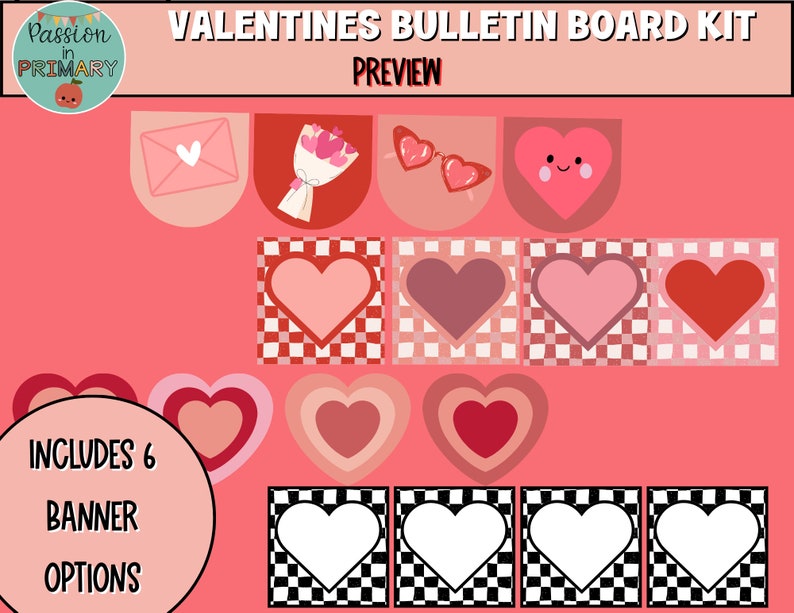 Valentines Bulletin Board | February Bulletin Board Kit | Classroom ...