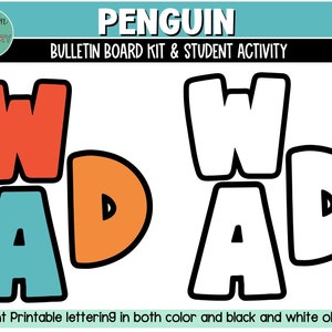 Winter Bulletin Board Kit | Penguin Bulletin Board | Winter Bulletin ...