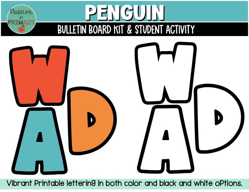 Winter Bulletin Board Kit | Penguin Bulletin Board | Winter Bulletin ...
