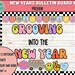 News Years Bulletin Board | Retro Bulletin Board | New Years 2025 ...