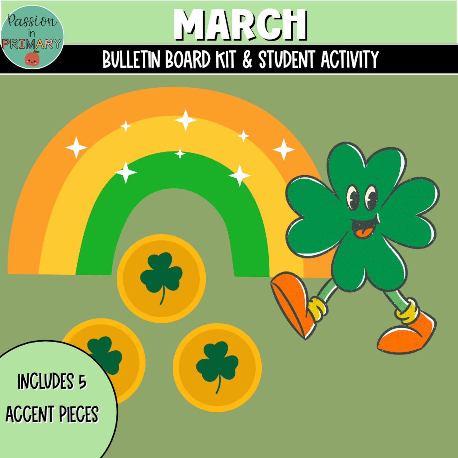 Shamrock Bulletin Board | March Bulletin Board | St. Patrick's ...