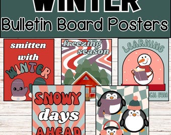 Winter Bulletin Board Classroom Decor Winter Bulletin Board Kit - Etsy