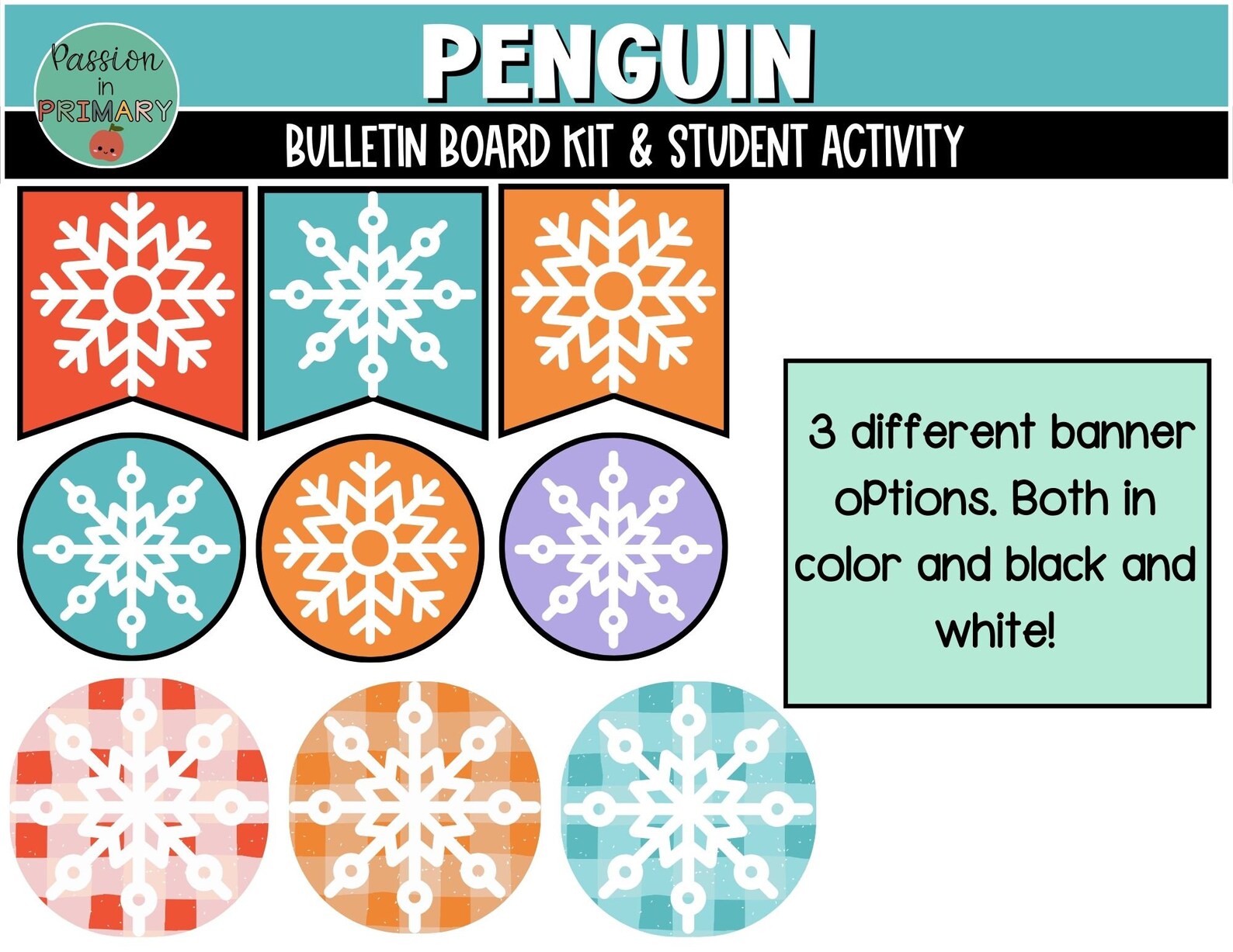 Winter Bulletin Board Kit | Penguin Bulletin Board | Winter Bulletin ...